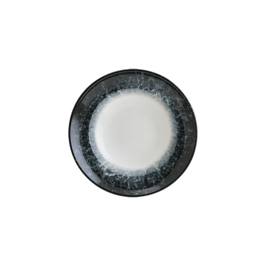 Plato Hondo Gourmet Sepia Blanco Medio 27 cm 400 cc – Horeca Bolivia
